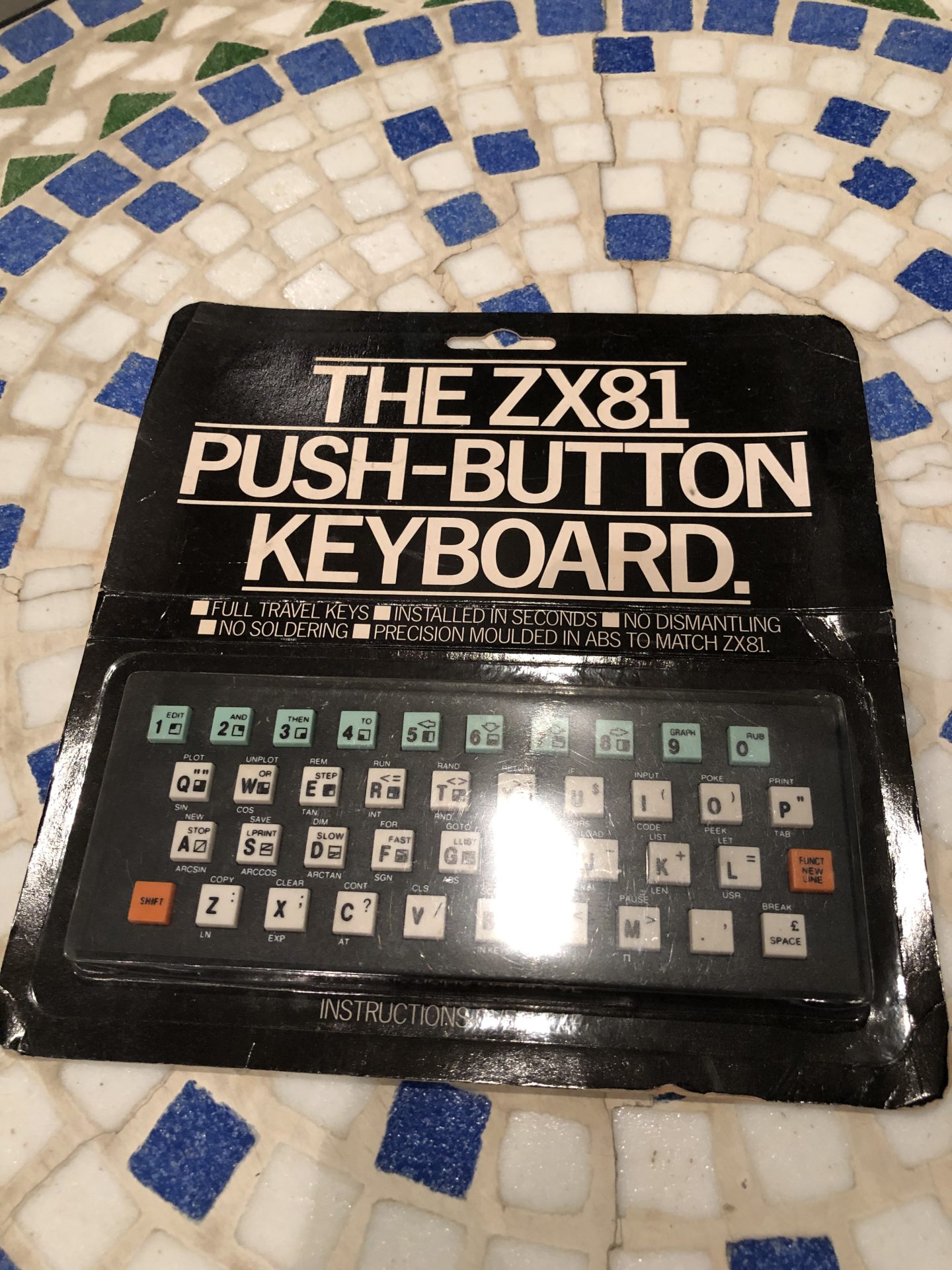 Computermuseum: The ZX81 Push-Button Keyboard from 1981