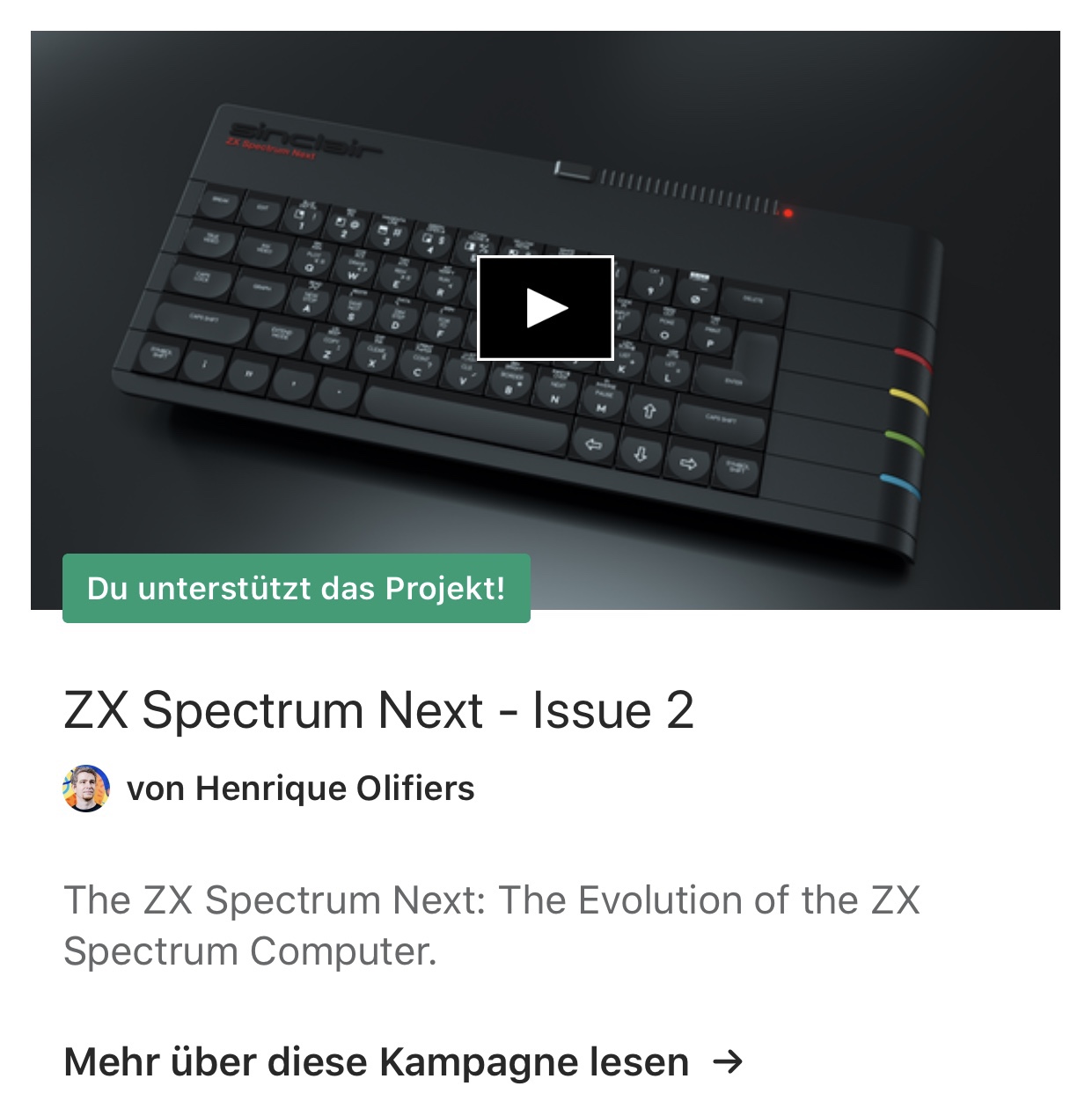 ZX Spectrum Next - is it happening again!?! - Den will ich haben